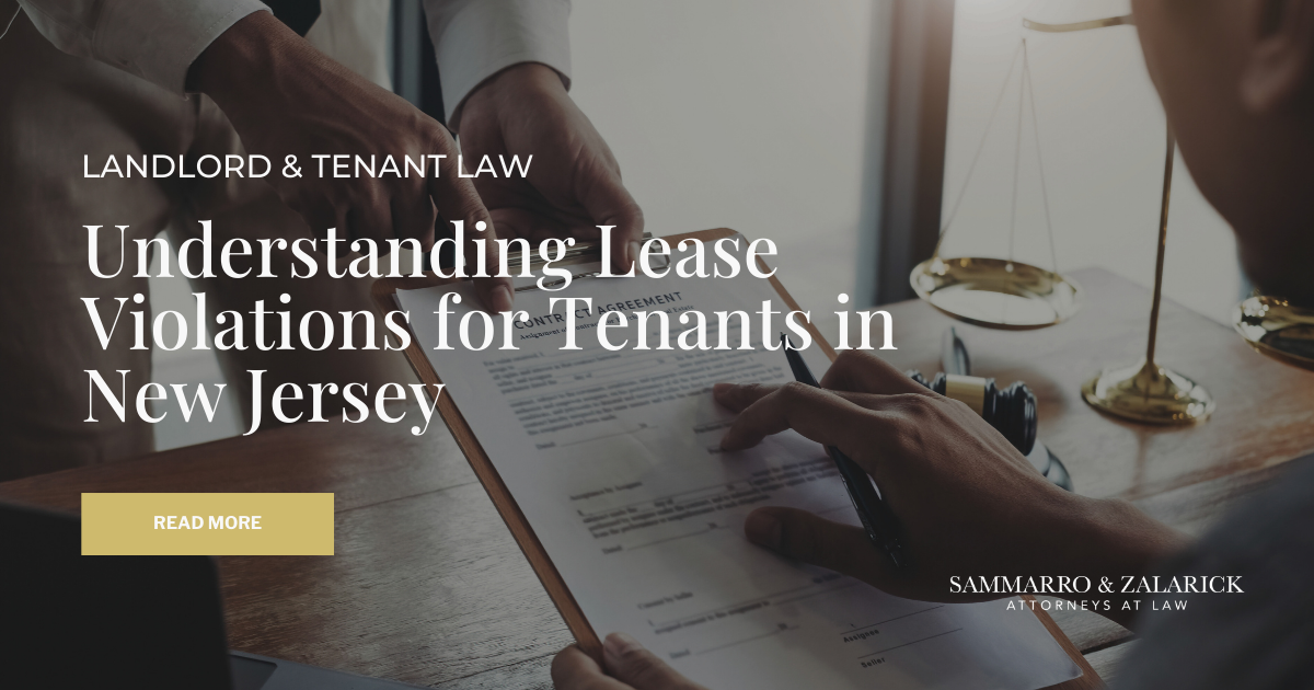 Understanding Lease Violations for Tenants in New Jersey